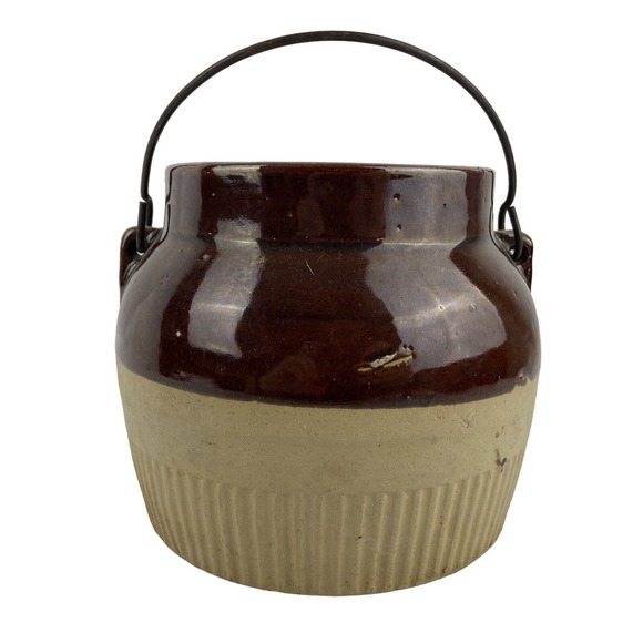 Red Wing, Rumrill | Accents | Vintage Red Wing Bean Pot With Lid Wire ...
